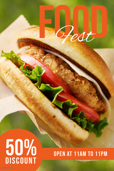 food Template | PosterMyWall