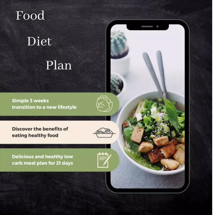 Food diet plan online template | PosterMyWall