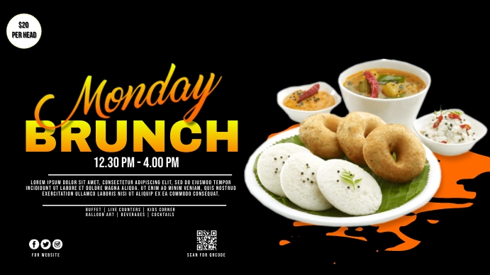 FOOD DIGITAL.E Template | PosterMyWall