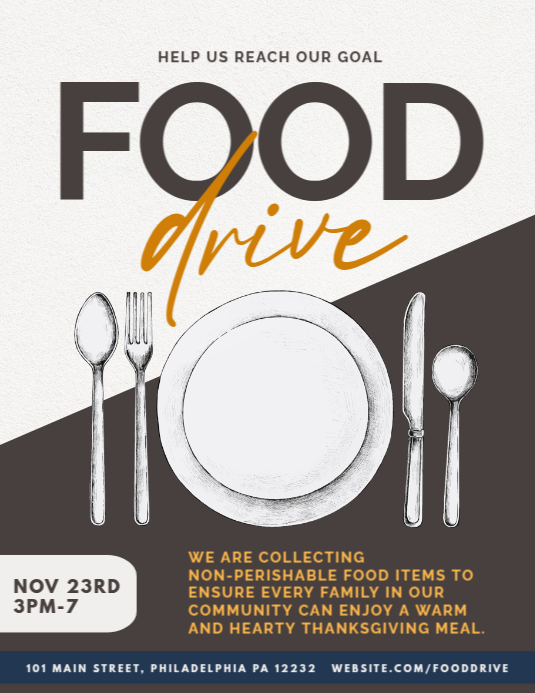Food Drive Template | PosterMyWall