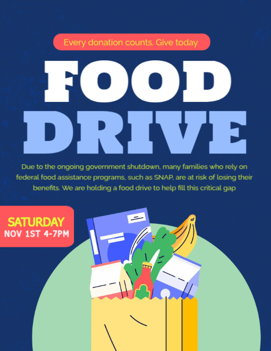 Food Drive Template | PosterMyWall
