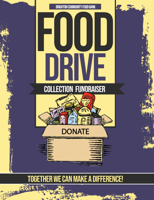 food drive Template | PosterMyWall