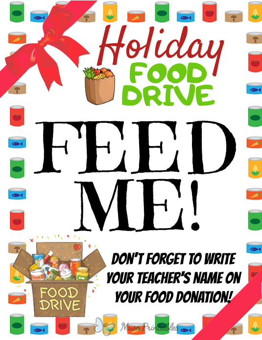 Food Drive Template | PosterMyWall