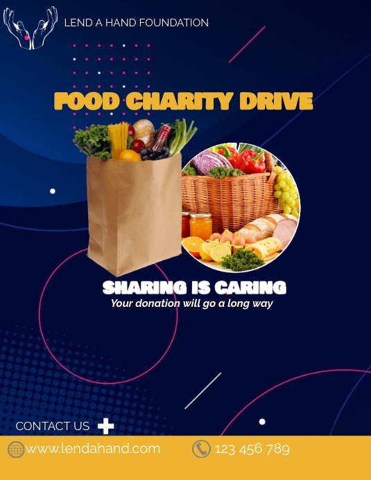 food drive poster Template | PosterMyWall