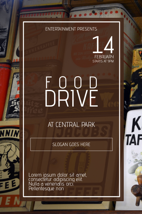 Food Drive Flyer Template | PosterMyWall