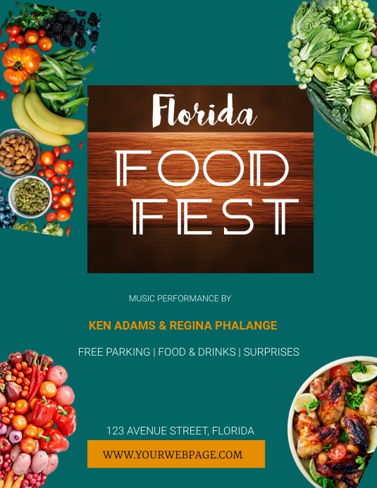 Food Festival Flyer Template | PosterMyWall