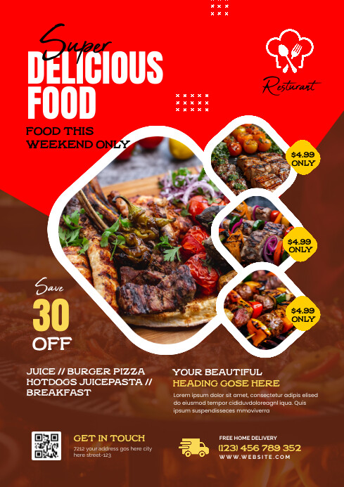 Food Flyer Design Background
