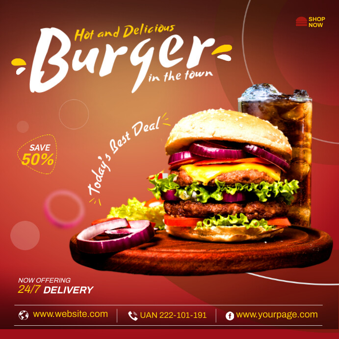 FOOD FRIES RESTUARANT MENU FLYER Template | PosterMyWall