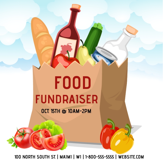 Food Fundraiser Template | PosterMyWall