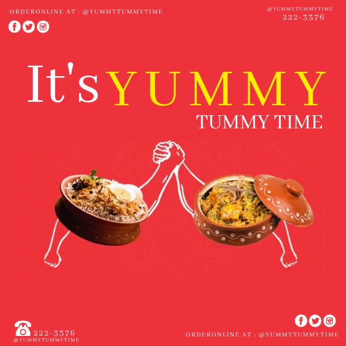 FOOD INSTA TEMPLATE.E | PosterMyWall