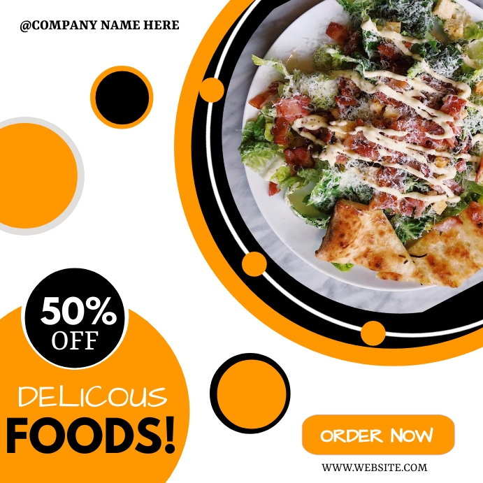 FOOD INSTA TEMPLATE.E | PosterMyWall