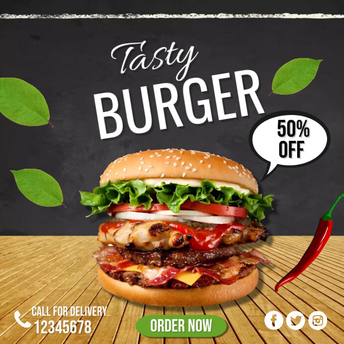 FOOD INSTA.C Template | PosterMyWall