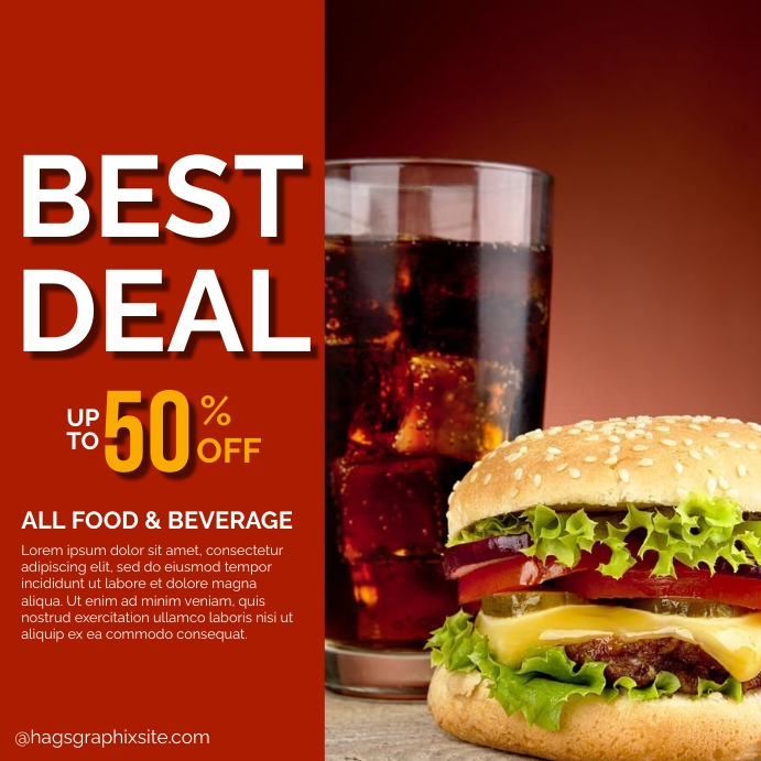 FOOD INSTA.E Template | PosterMyWall