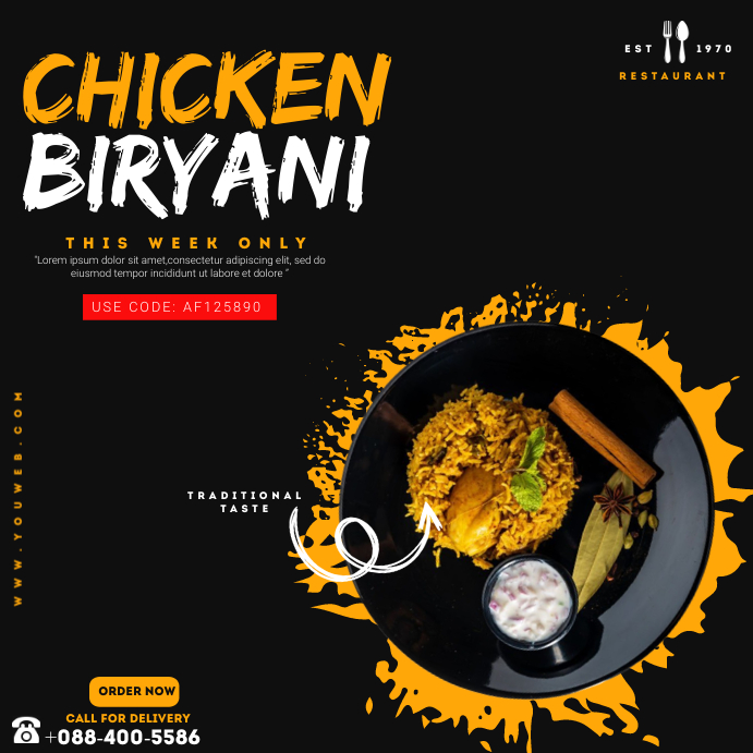 FOOD INSTA.E Template | PosterMyWall