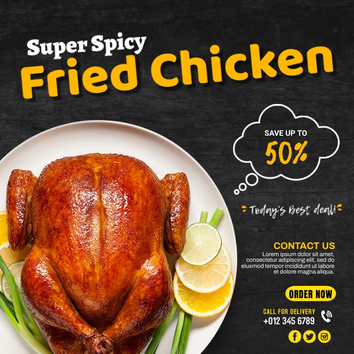 FOOD INSTA.E Template | PosterMyWall