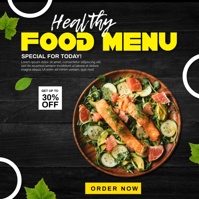 FOOD INSTA.E Template | PosterMyWall