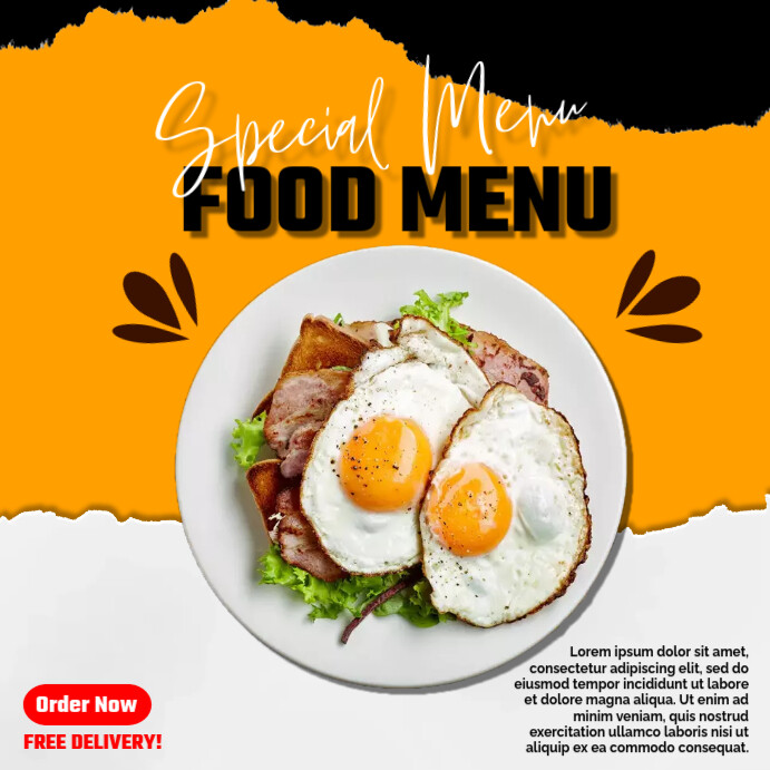 FOOD INSTA.E Template | PosterMyWall