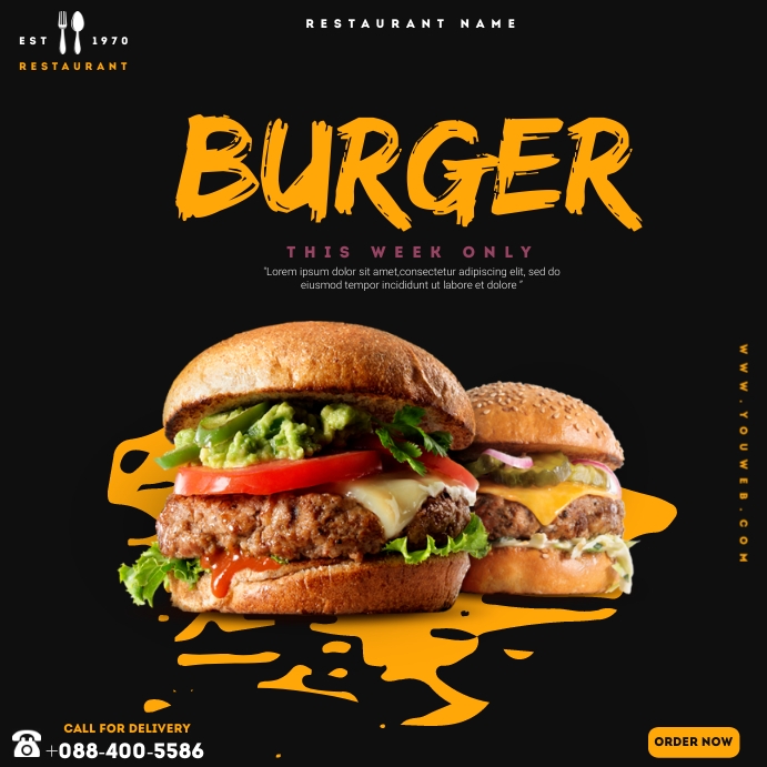 FOOD INSTA.E Template | PosterMyWall