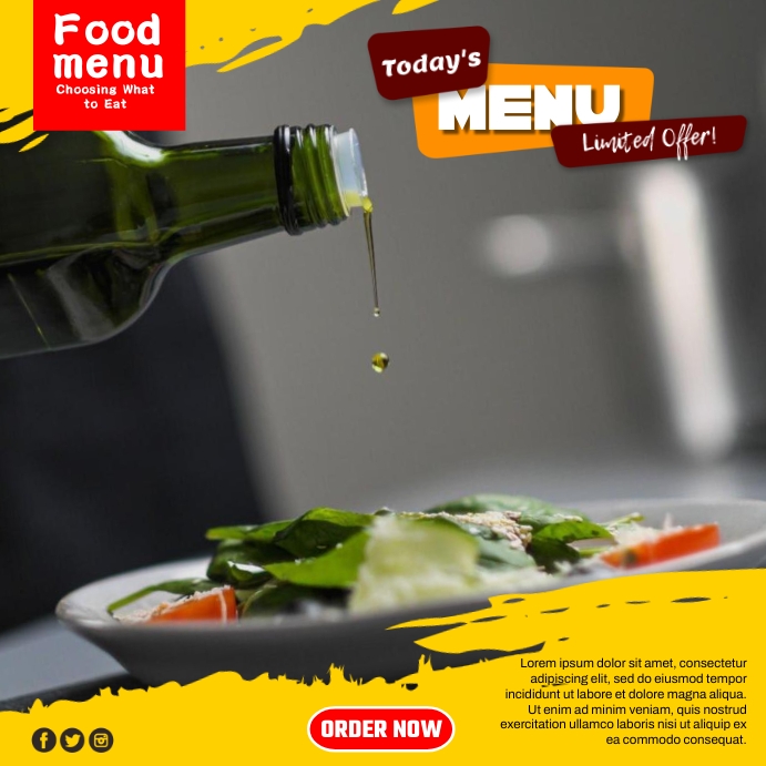 FOOD INSTA.E Template | PosterMyWall