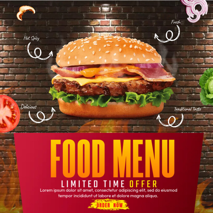 FOOD INSTA.E Template | PosterMyWall