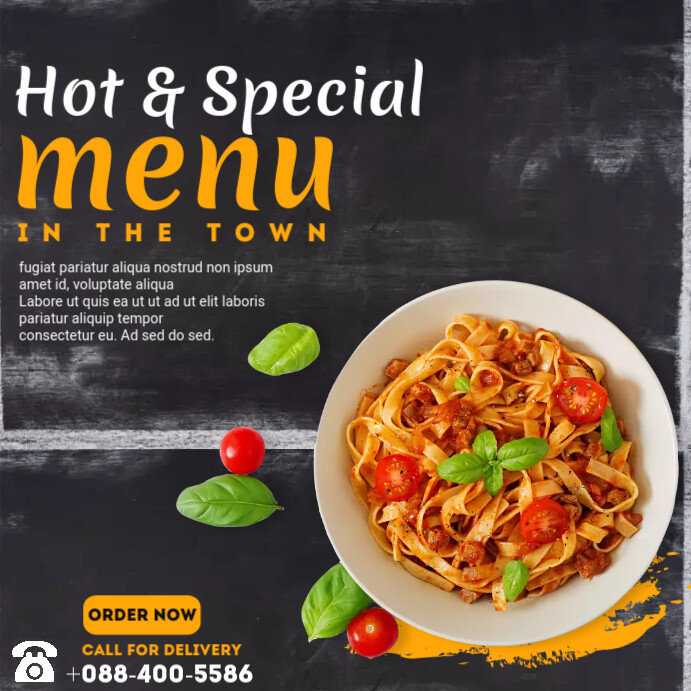 FOOD INSTA.E Template | PosterMyWall