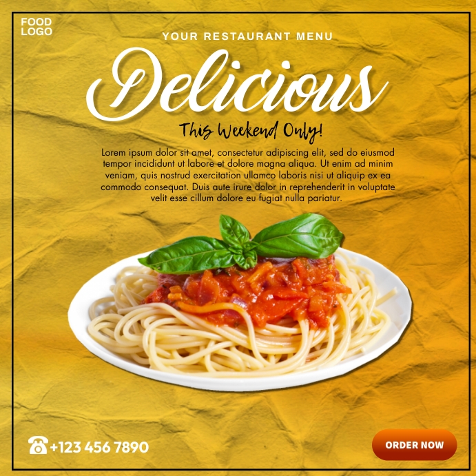 FOOD INSTA.E Template | PosterMyWall