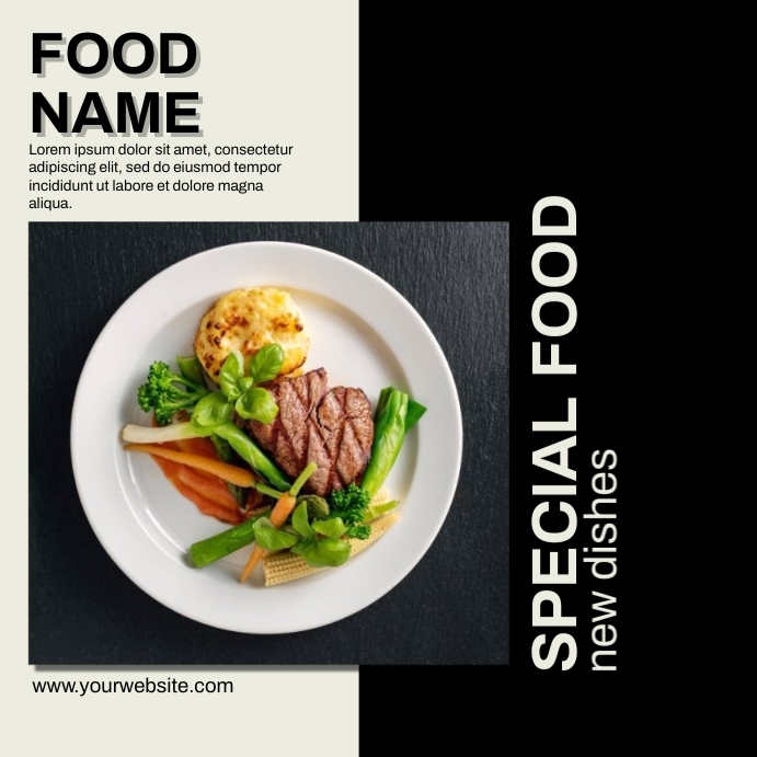 FOOD INSTA.E Template | PosterMyWall