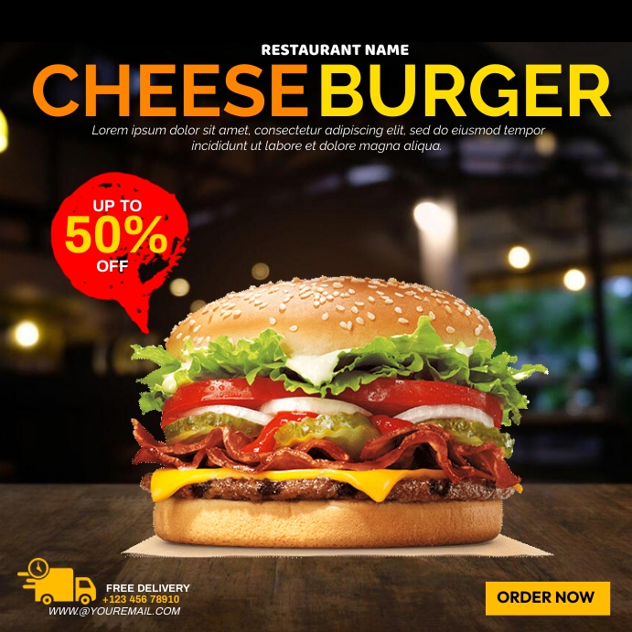 FOOD INSTA.KC Template | PosterMyWall