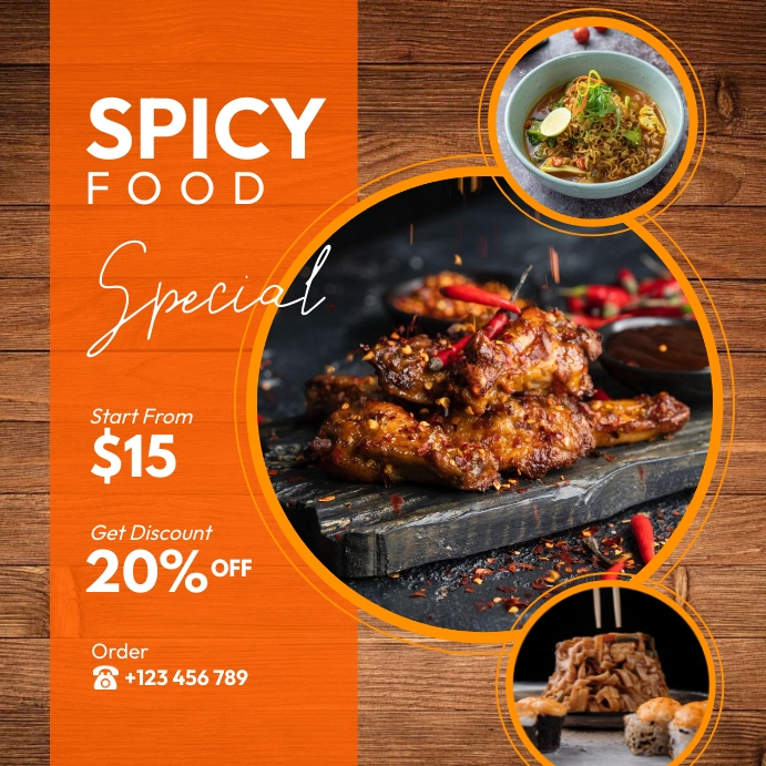 FOOD INSTA.KC.4 Template | PosterMyWall