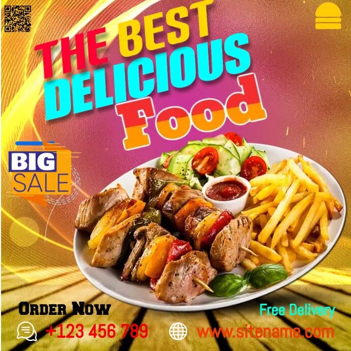 Food Instagram post Design Template | PosterMyWall