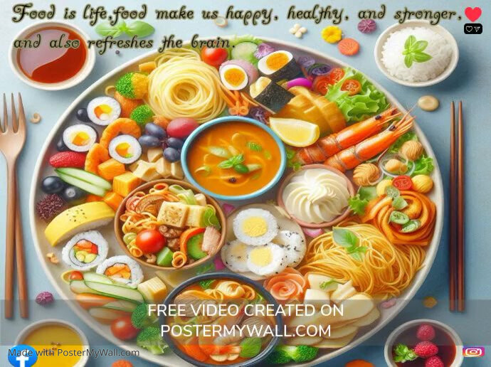 Food is good for the body Template | PosterMyWall