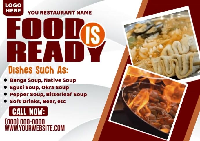 Food Is Ready Flyer Template | PosterMyWall
