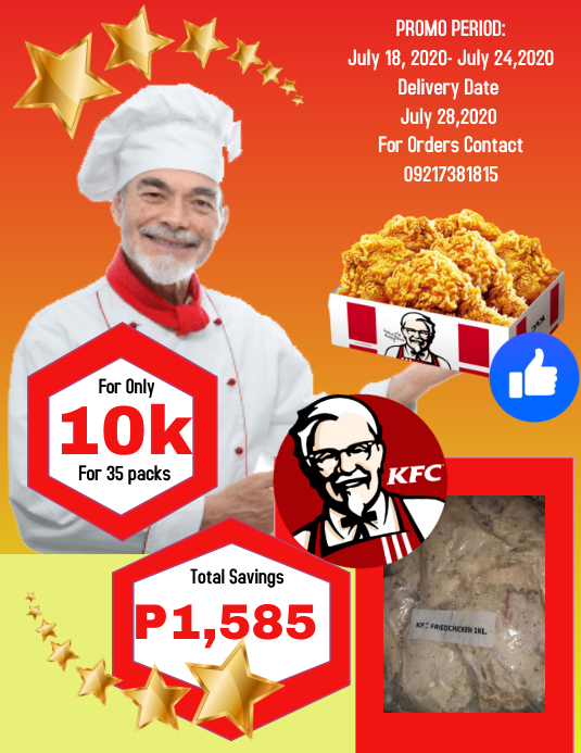 Kfc Meal Specials Poster