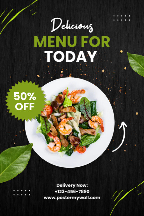 Copy of food memu template | PosterMyWall
