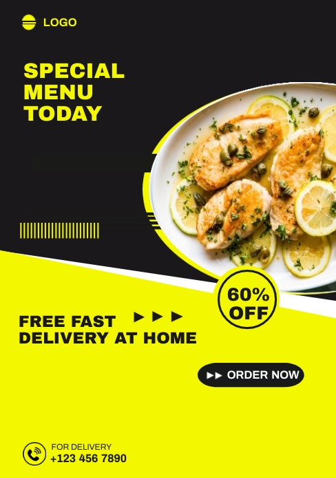 Food Menu A5 Template | PosterMyWall