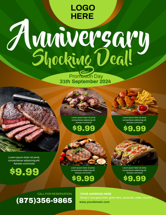 Food Menu Ads Template | PosterMyWall