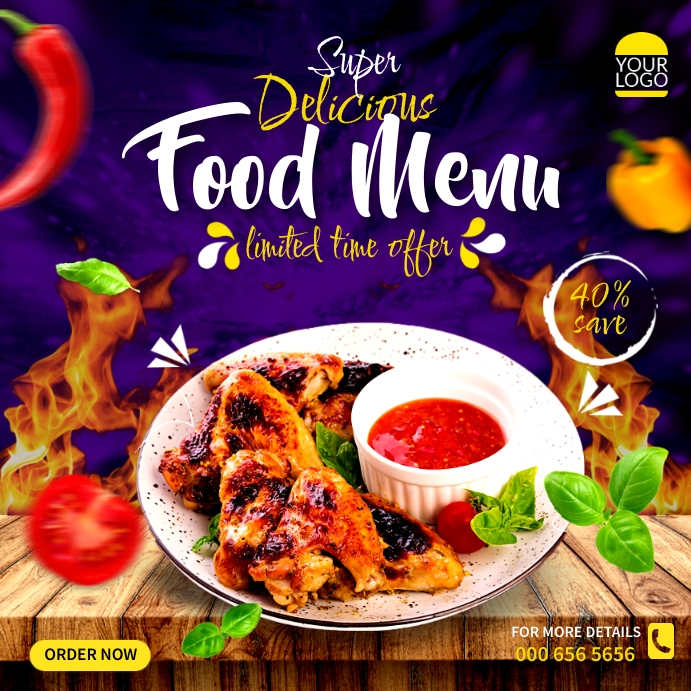 Copy of Food Menu Ads | PosterMyWall