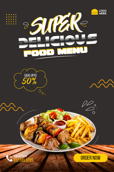 Copy of Food Menu Ads | PosterMyWall