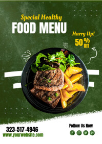 Delicious Food Menu Ads Template | PosterMyWall