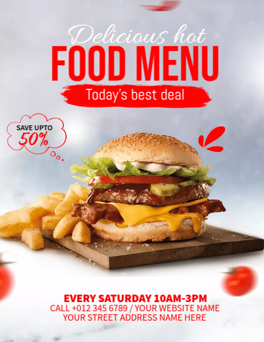 food Menu Ads Template | PosterMyWall