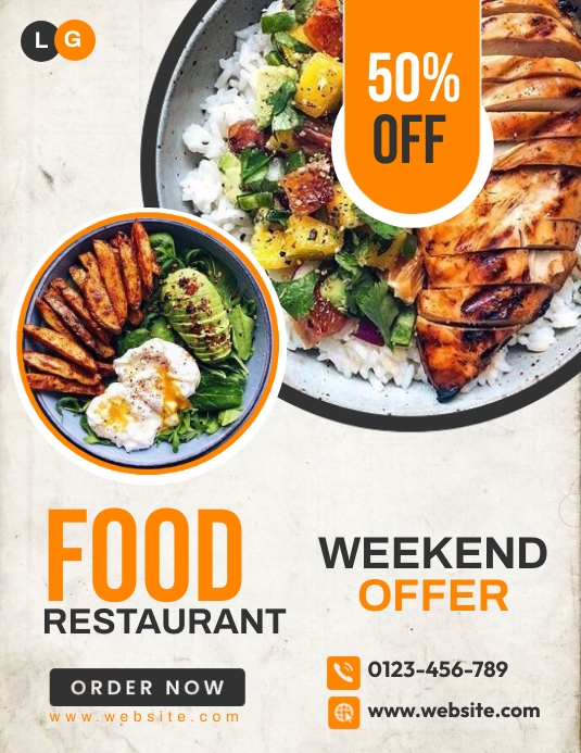 Food Menu Ads Template | PosterMyWall