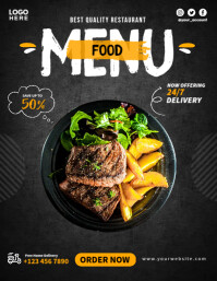 Food Menu Ads Template | PosterMyWall