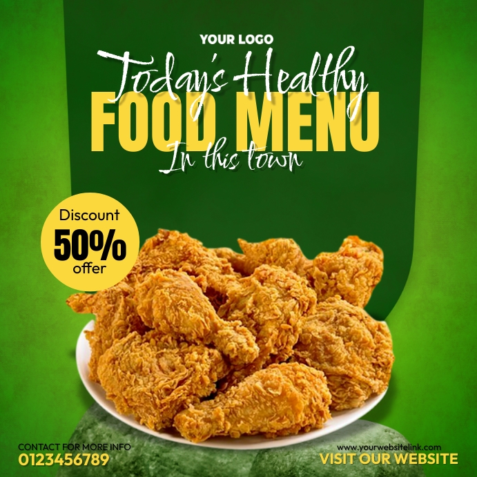 Food Menu Ads Template | PosterMyWall