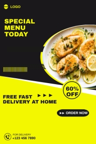 Food Menu Banner Template | PosterMyWall