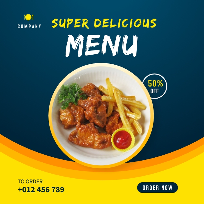 Food Menu Banner Design Template | PosterMyWall