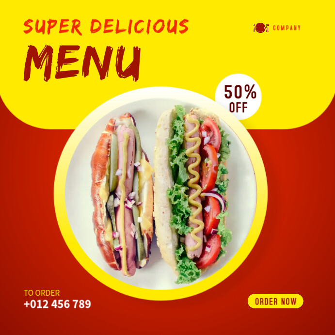 Food Menu Banner Template | PosterMyWall