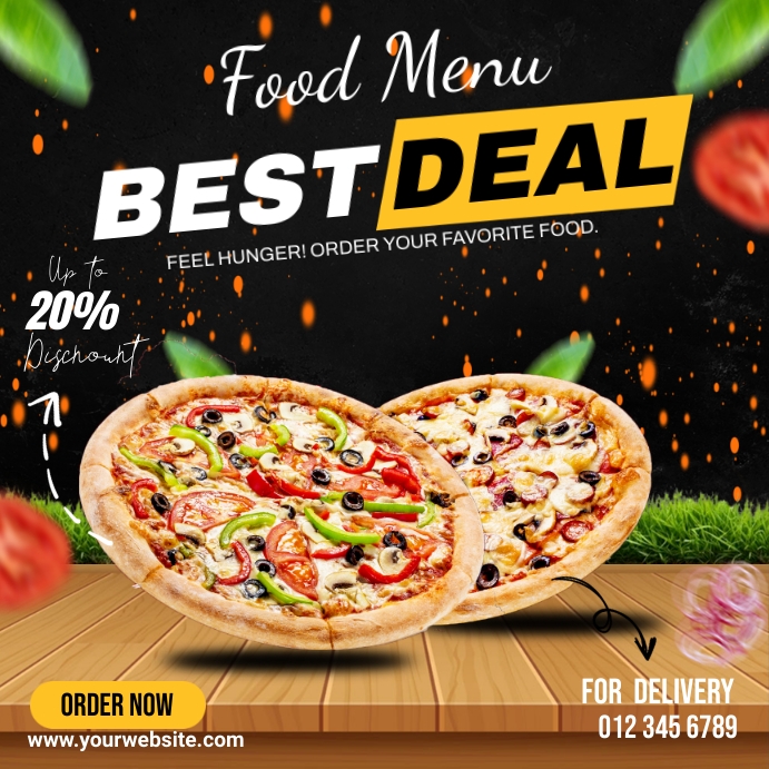Food Menu Deals Template | PosterMyWall