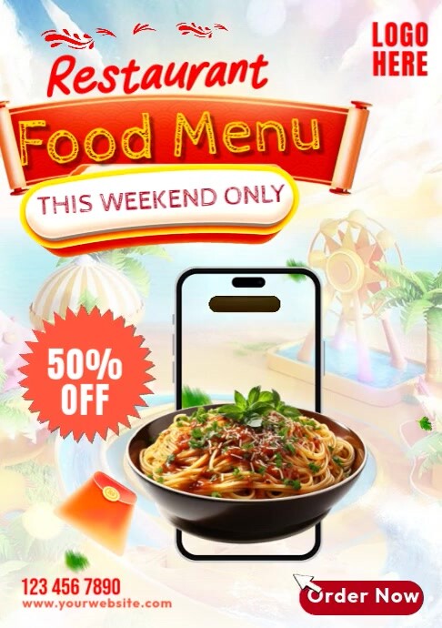 Plantilla de Food Menu Deals | PosterMyWall