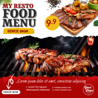 Steak Food Menu Template | PosterMyWall