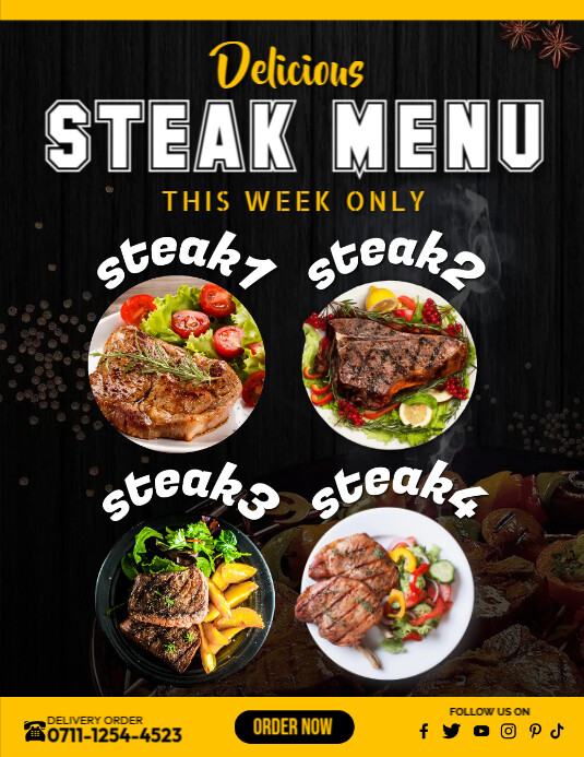 Food Menu Deals Template | PosterMyWall